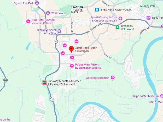 16. castle rock resort & waterpark map