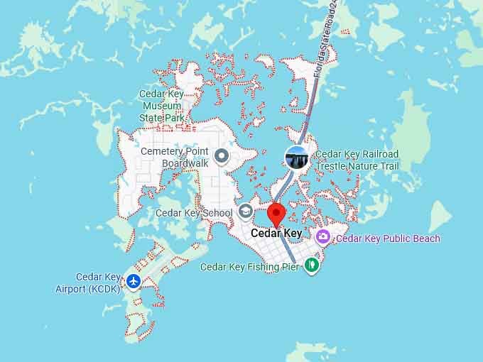 16. cedar key map