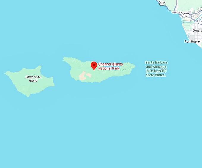 16. channel islands national park map