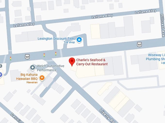 16. charlie's seafood & carry out restaurant's map