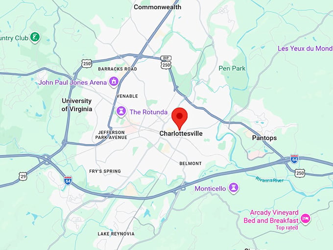 16. charlottesville va map
