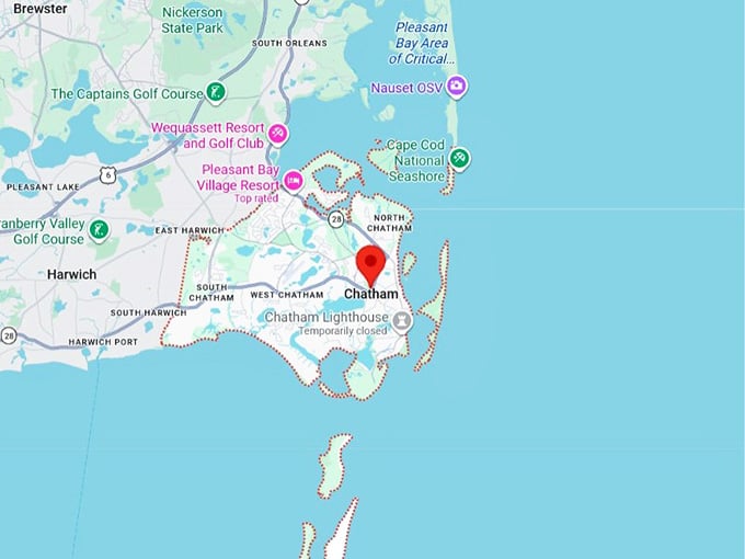 16. chatham, ma map