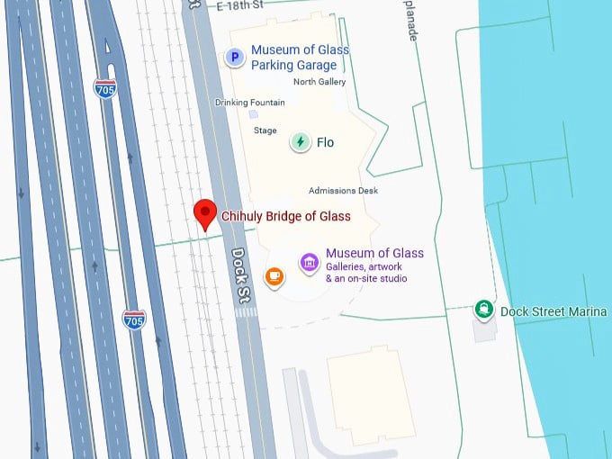 16. chihuly bridge of glass map