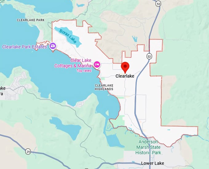 16. clearlake map