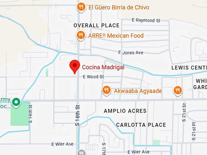 16. cocina madrigal map