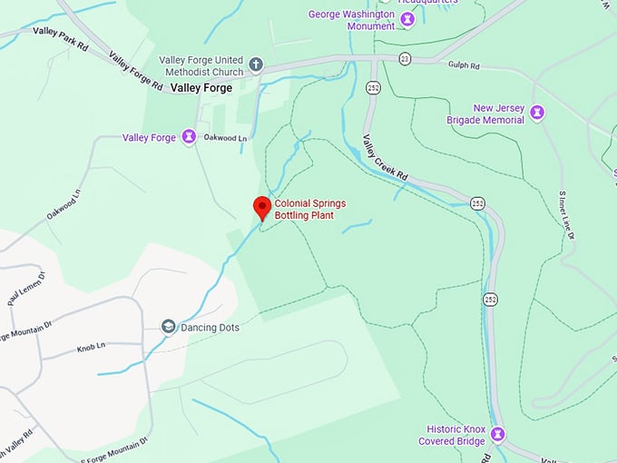 16. colonial springs bottling plant map