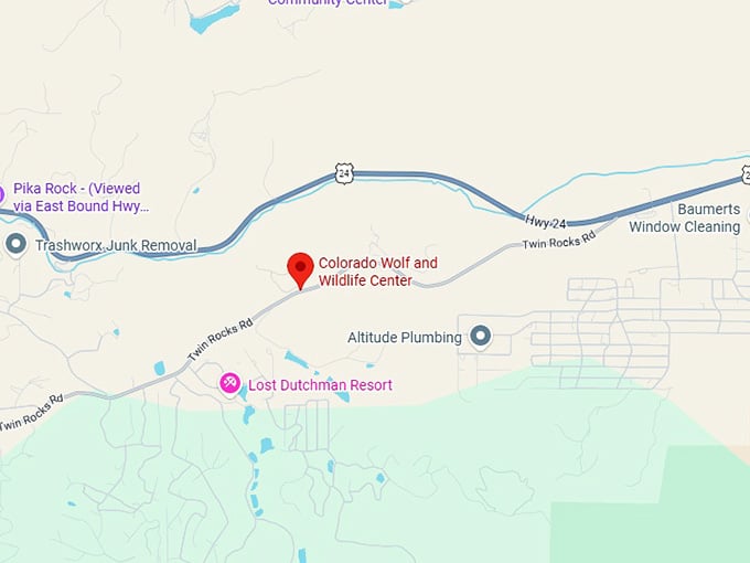 16. colorado wolf and wildlife center map
