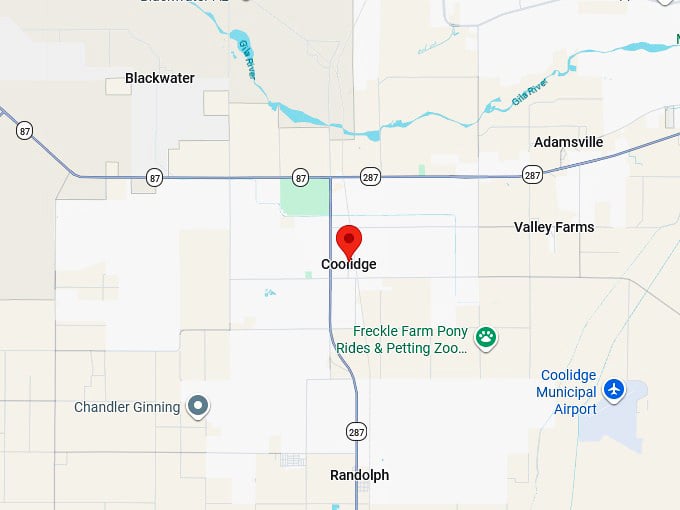 16. coolidge az map
