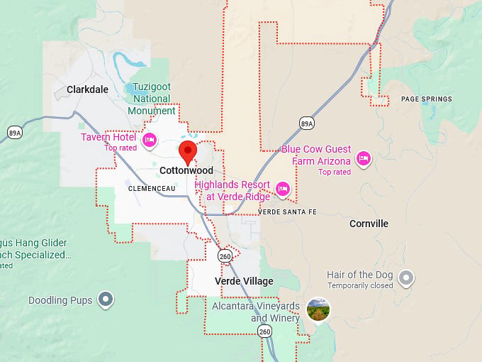 16. cottonwood map