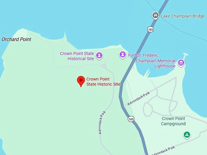 16. crown point state historic site map