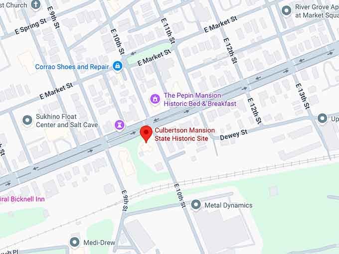 16. culbertson mansion state historic site map
