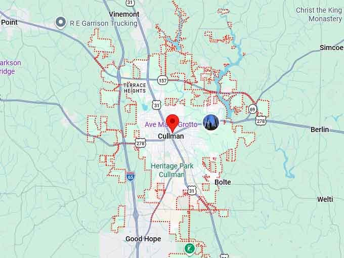 16. cullman al map