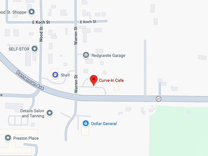 16. curve in cafe map