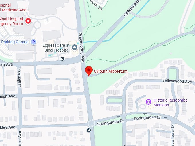 16. cylburn arboretum map