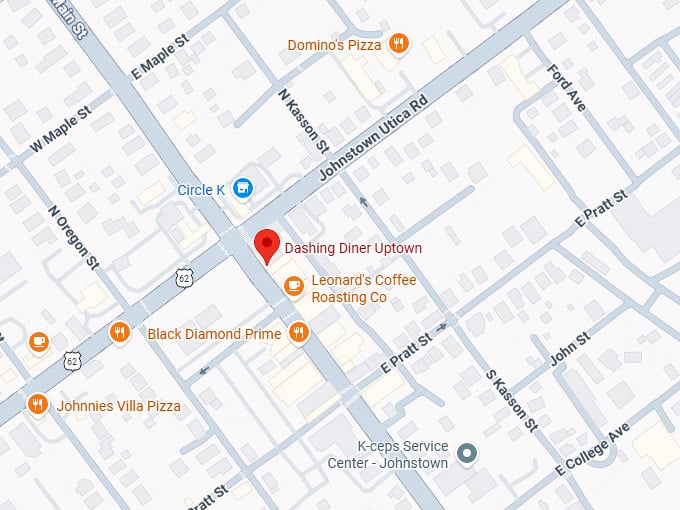 16. dashing diner uptown map