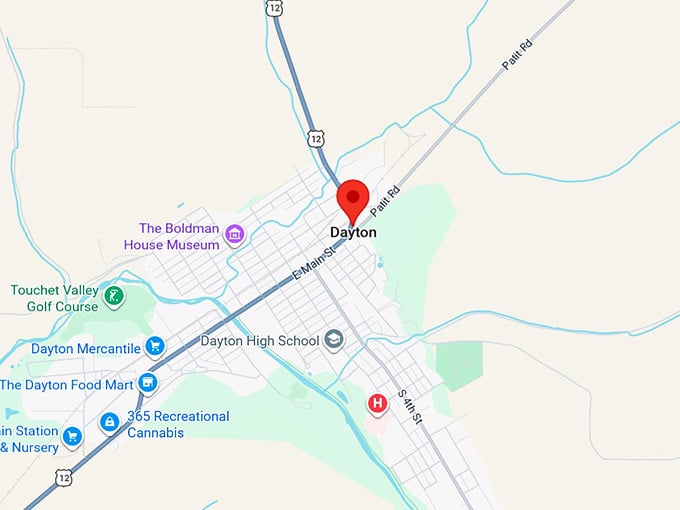16. dayton wa map