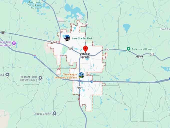 16. defuniak springs map