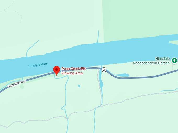 16. dean creek elk viewing area map