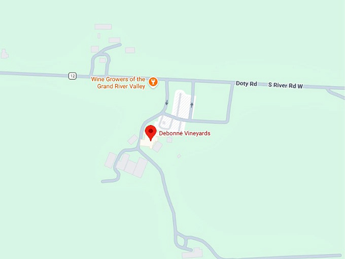16. debonné vineyards map