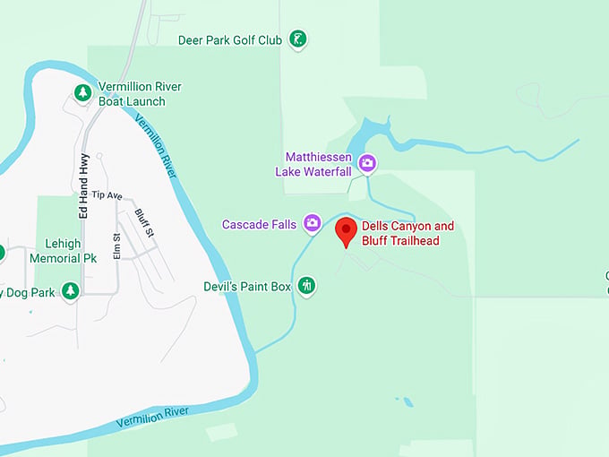 16. dells canyon and bluff trail map