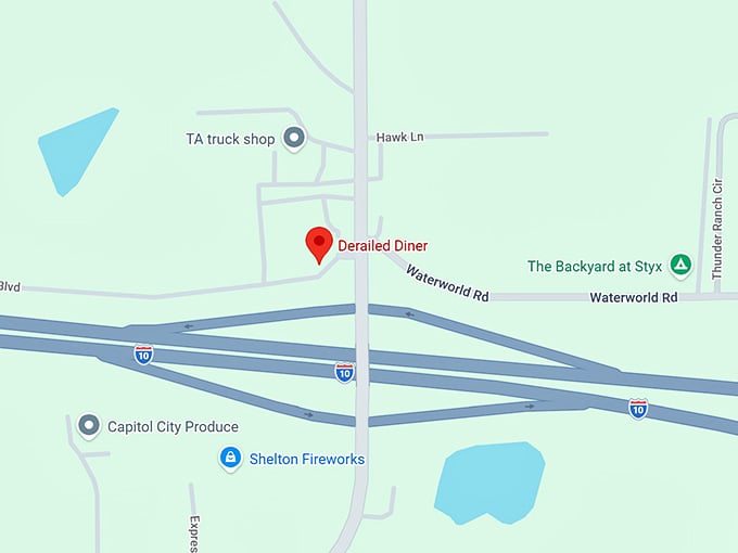 16. derailed diner map