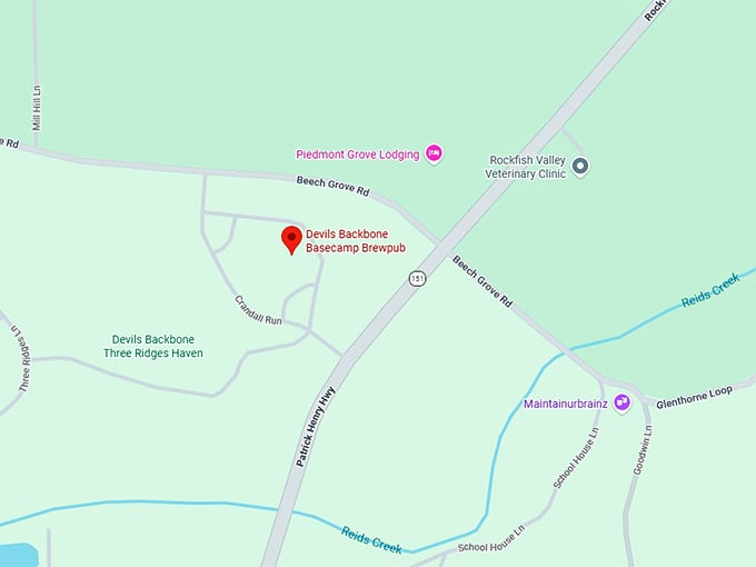 16. devils backbone basecamp brewpub map