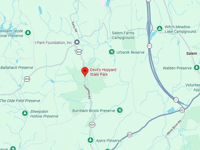 16. devil's hopyard state park map