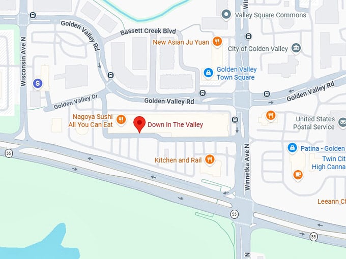 16. down in the valley map