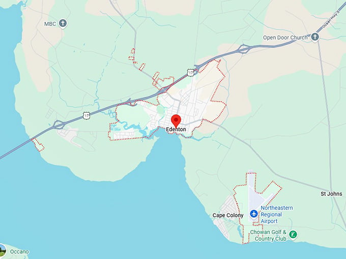 16. edenton map
