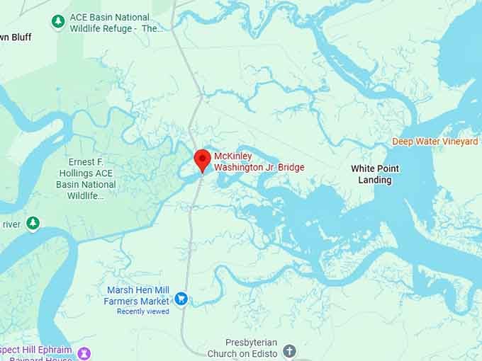 16. edisto island national scenic byway map
