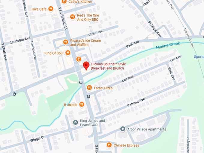 16. elicious southern style breakfast and brunch map