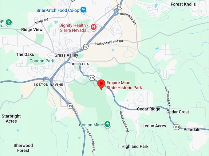 16. empire mine state historic park map