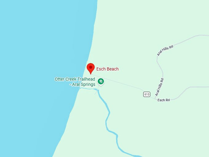 16. esch beach map