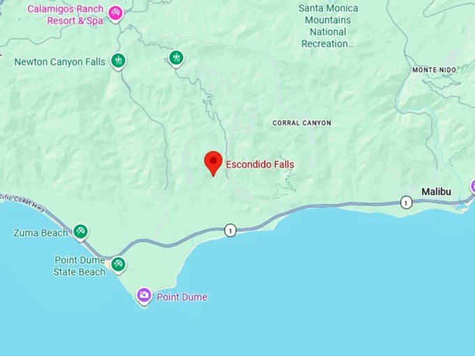 16. escondido falls map