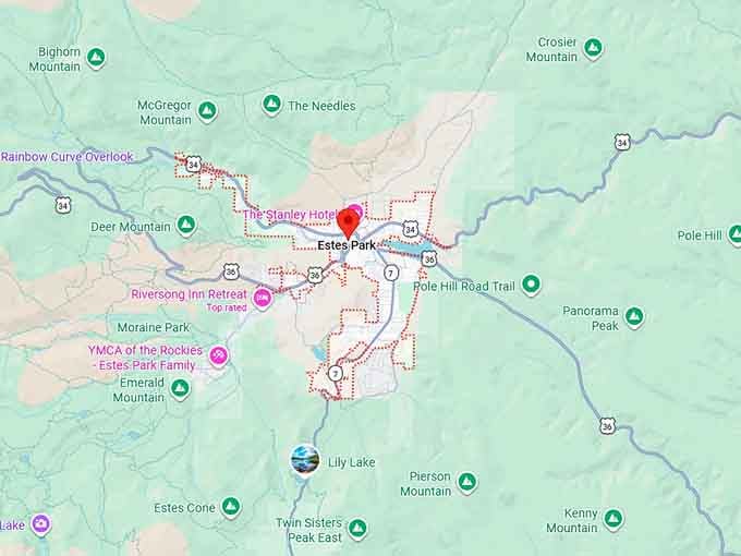 16. estes park map