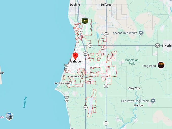 16. fairhope map