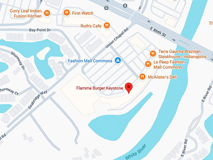16. flamme burger keystone map