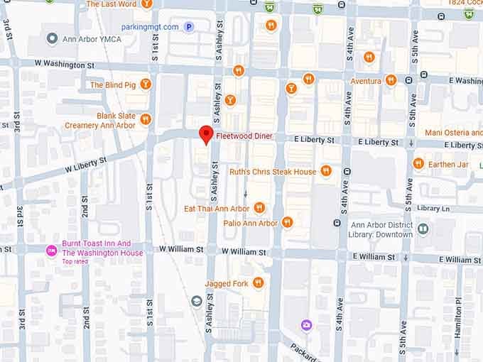 16. fleetwood diner map