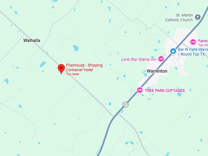 16. flophouze shipping container hotel map