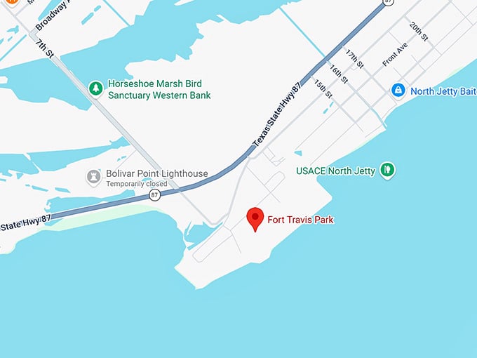 16. fort travis park map