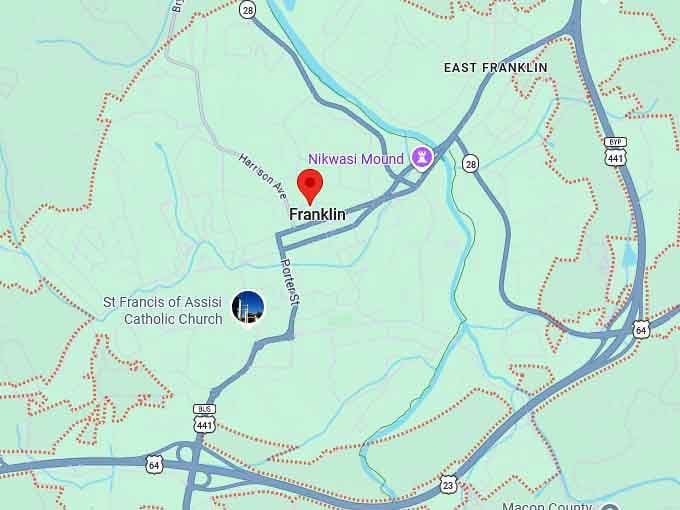 16. franklin map