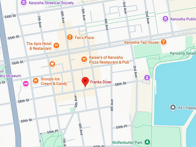 16. franks diner map