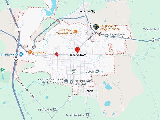 16. fredericktown mo map