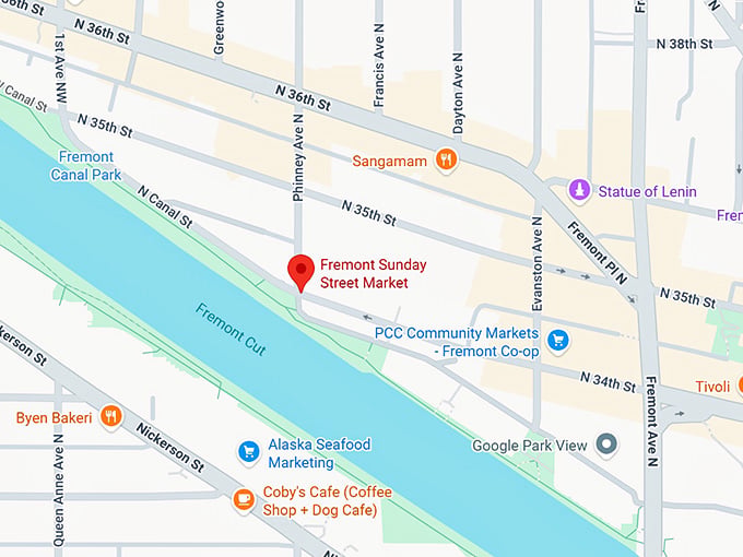 16. fremont sunday street market map