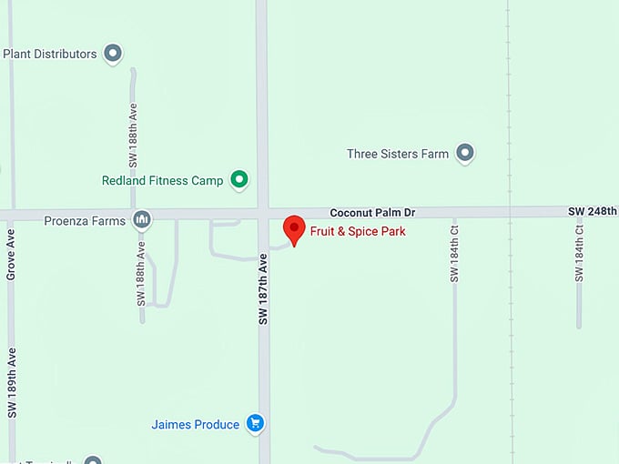 16. fruit & spice park map