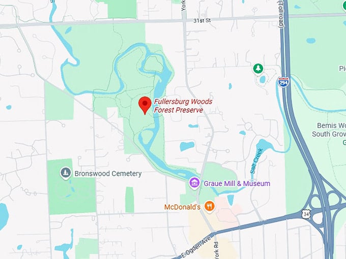16. fullersburg woods forest preserve map
