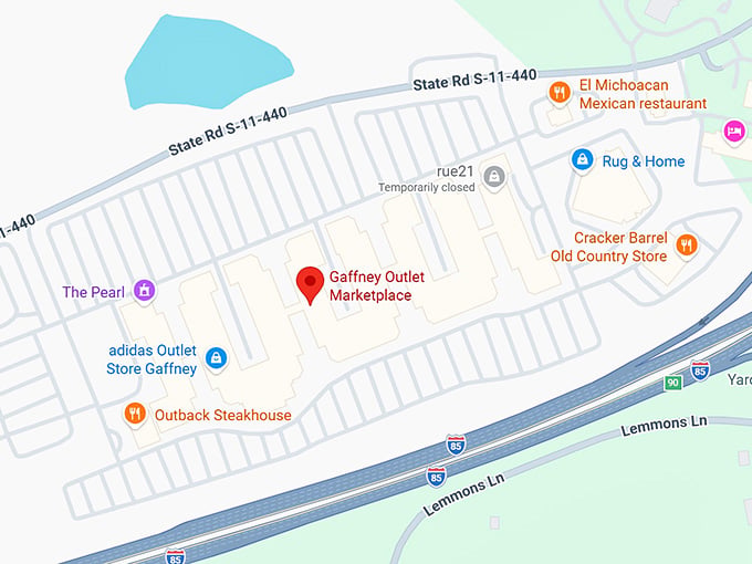 16. gaffney outlet marketplace map