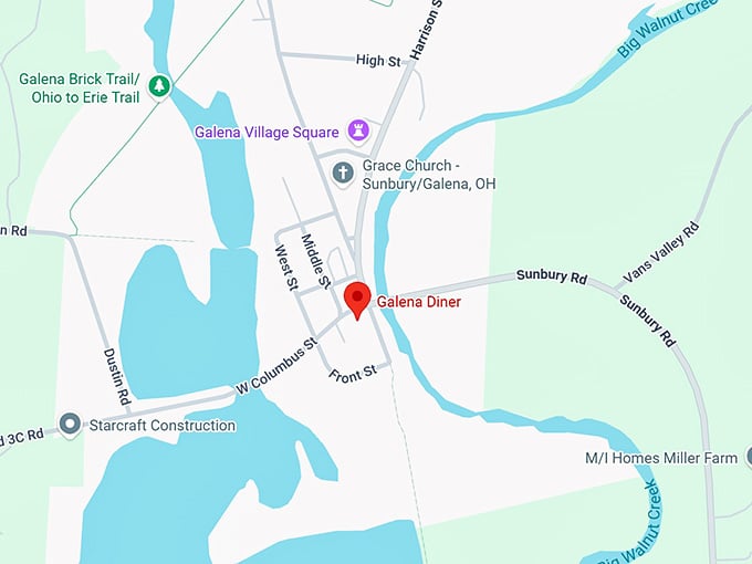 16. galena diner map