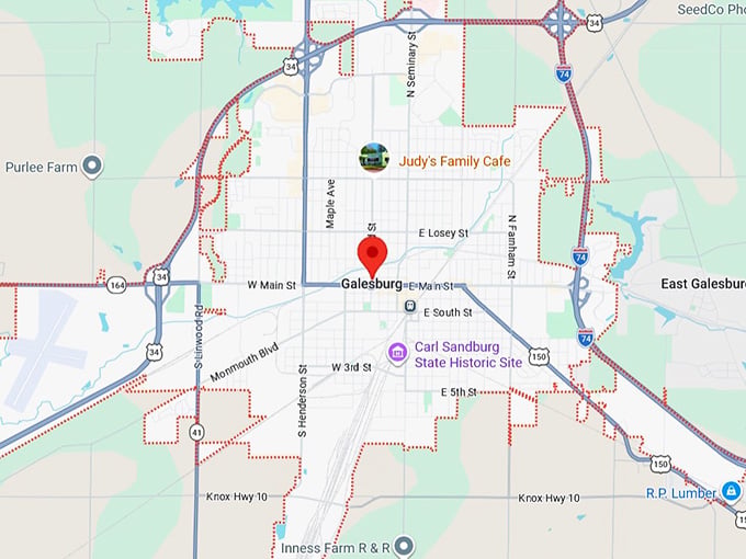 16. galesburg, il map