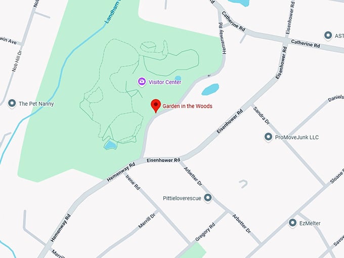 16. garden in the woods map